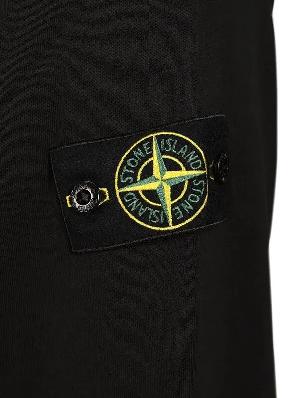 Stone Island Organic Cotton Fleece Cardigan Sweatshirt