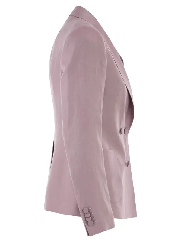 Tagliatore Double-breasted Linen Blazer