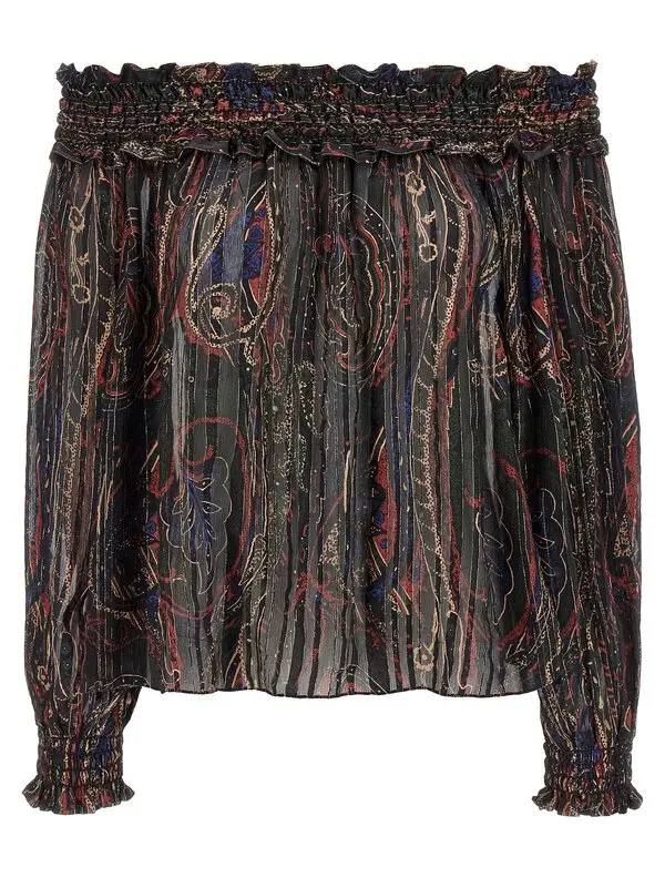 Saint Laurent Silk Paisley Blouse - Multicolor