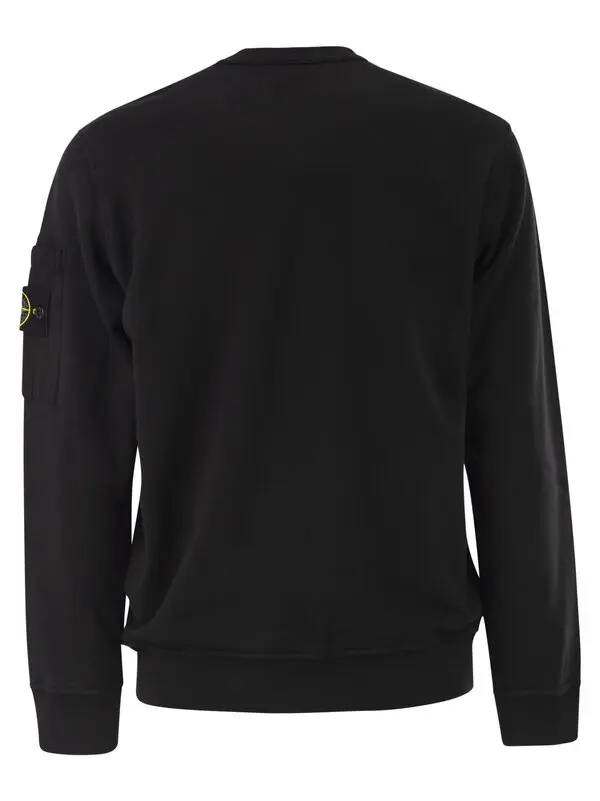 Stone Island Cotton Sweatshirt - Black