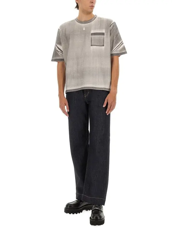 Alexander McQueen Wide Leg Jeans - Blue