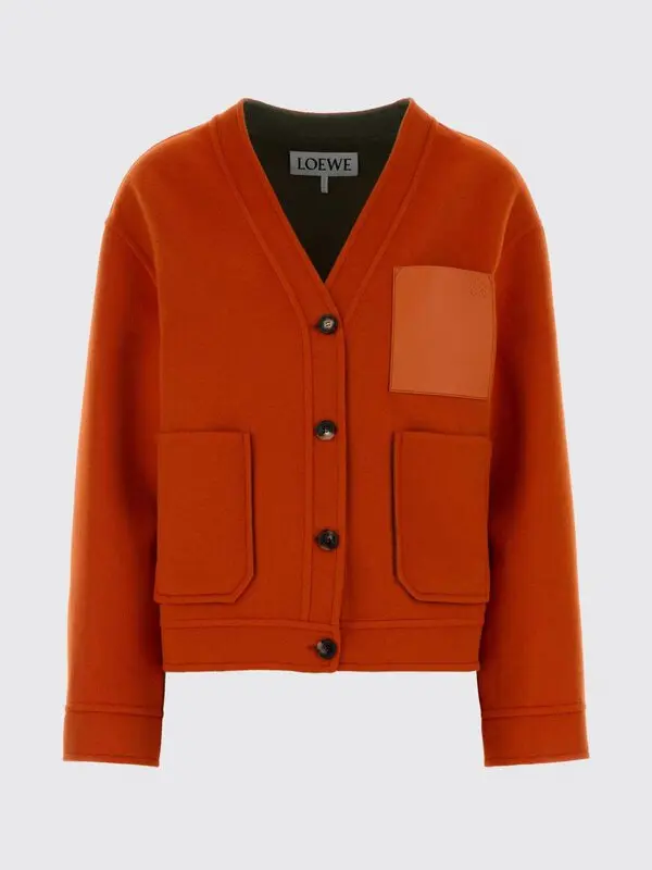 Loewe Wool And Cashmere Cardigan - Brown