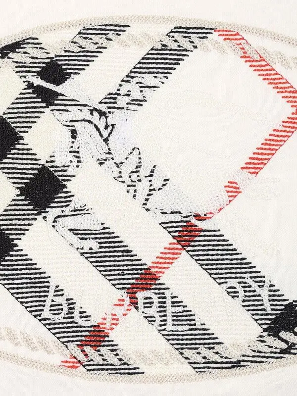 Burberry Knight Check Print Cotton T-shirt