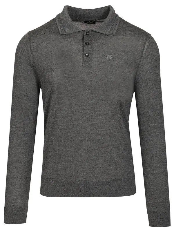 Etro Wool And Silk Polo Shirt