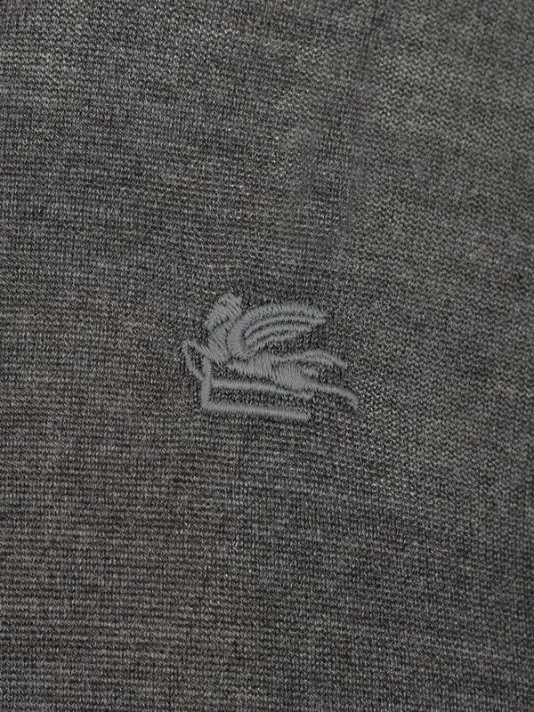 Etro Wool And Silk Polo Shirt