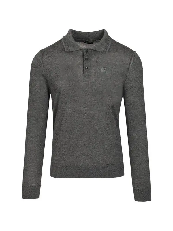 Etro Wool And Silk Polo Shirt
