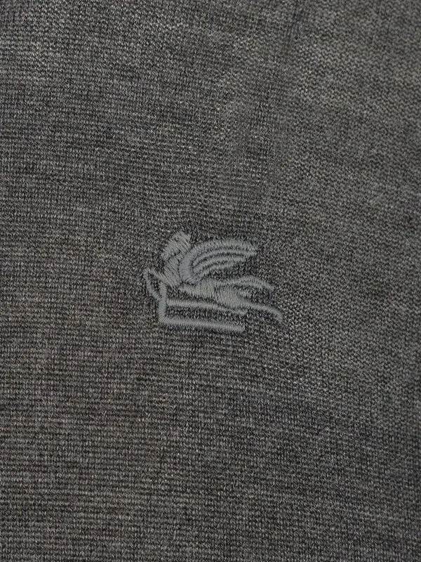 Etro Wool And Silk Polo Shirt
