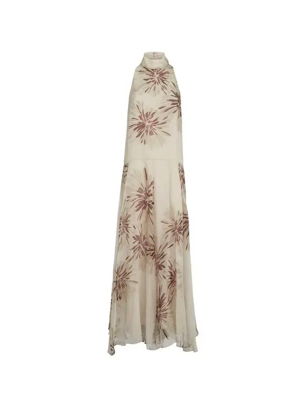 Brunello Cucinelli Long Printed Dress - Multicolor