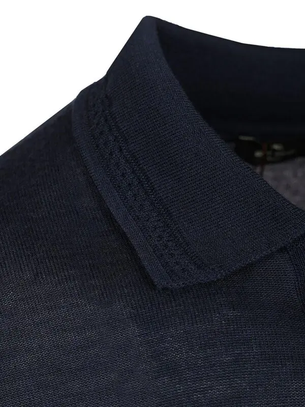 Etro Wool And Silk Polo Shirt