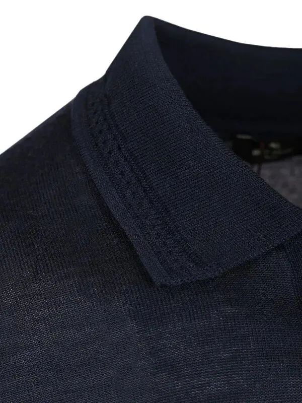 Etro Wool And Silk Polo Shirt