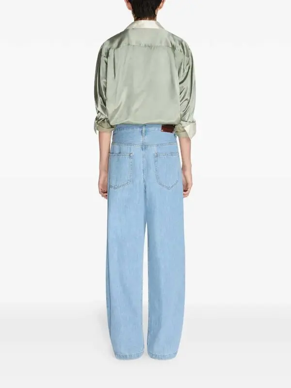 Dries Van Noten Pleated Jeans - Blue