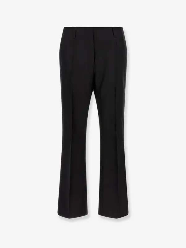 Dries Van Noten Wool And Silk Trousers - Black