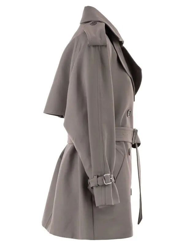 Max Mara Mxscacio Short Cotton Trench Coat