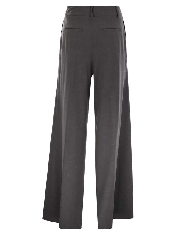 Herno Mélange Yarn-dyed Flannel Trousers - Multicolor