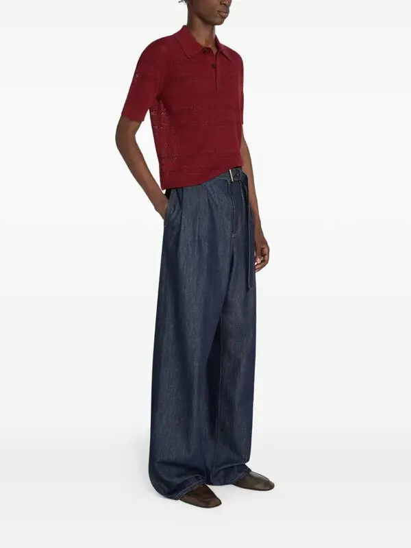 Dries Van Noten Wide-leg Jeans With Belt