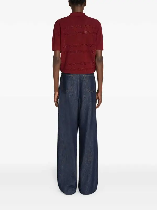 Dries Van Noten Wide-leg Jeans With Belt