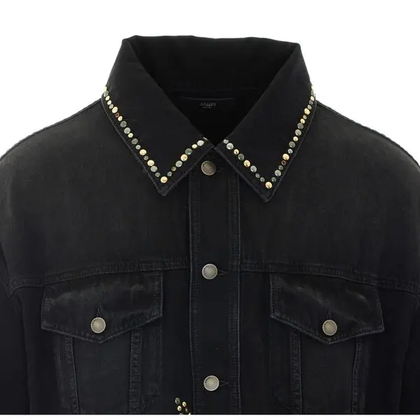 Amiri Studs Flames Trucker Jacket