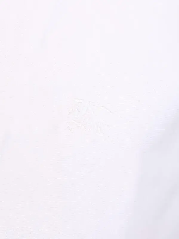 Burberry Slim Fit Shirt In Stretch Cotton - White