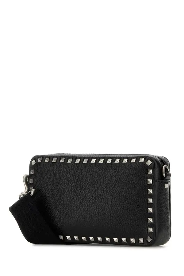 Valentino Garavani Rockstud Leather Crossbody Bag - Black
