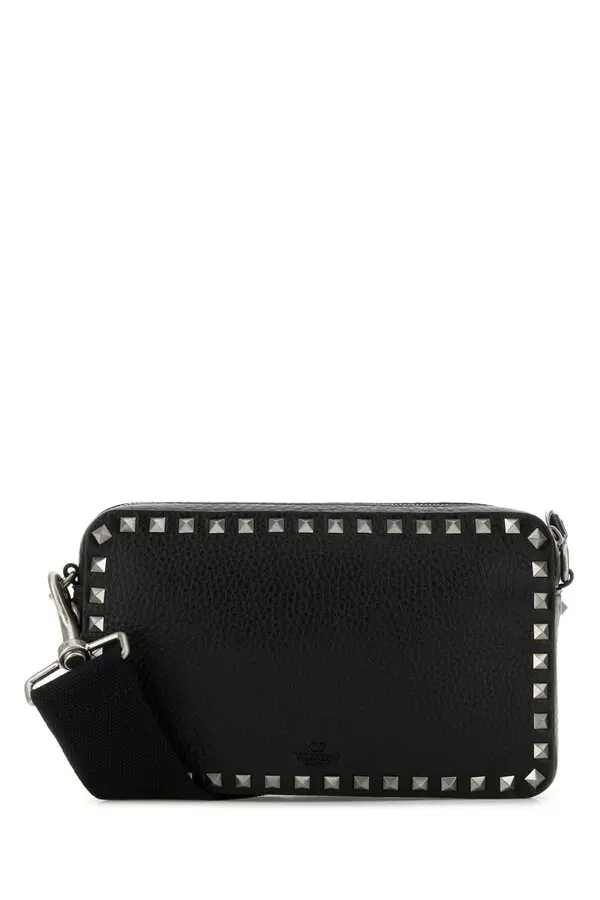 Valentino Garavani Rockstud Leather Crossbody Bag - Black