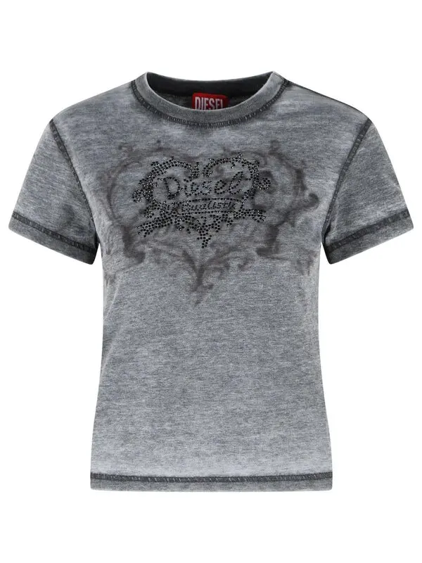 DIESEL® Ila' Grey Cotton Blend T-shirt