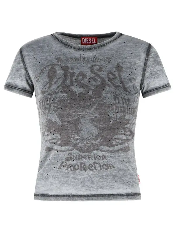 DIESEL® Cotton Blend T-shirt - Gray