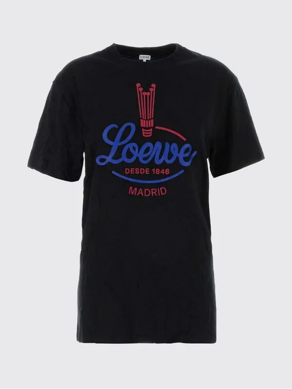 Loewe Cotton T-shirts With Logo