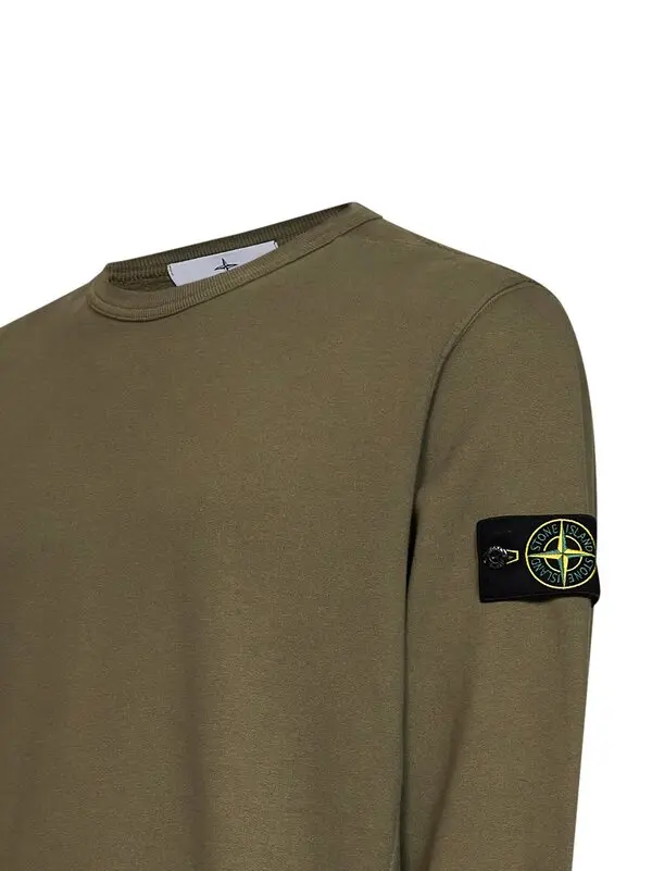 Stone Island Organic Stretch Cotton Crewneck Sweatshirt - Multicolor