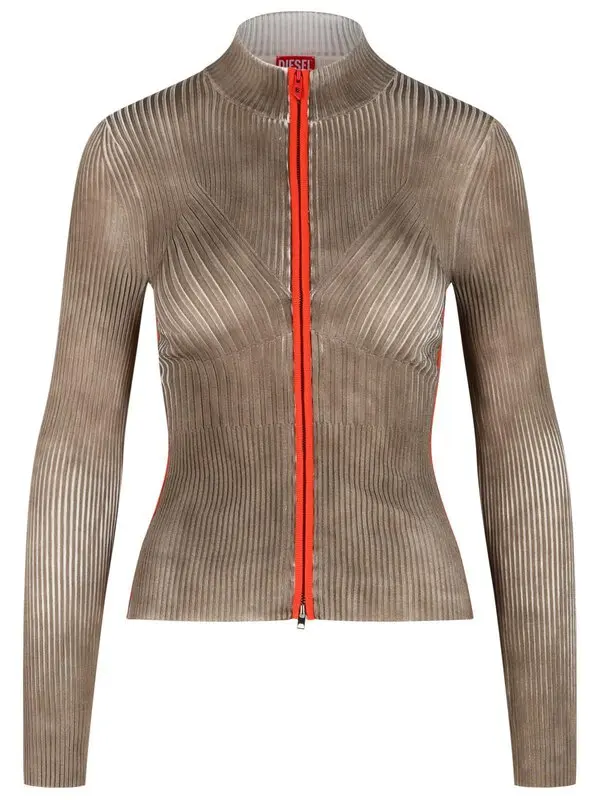 DIESEL® Ribbed Cardigan - Cream