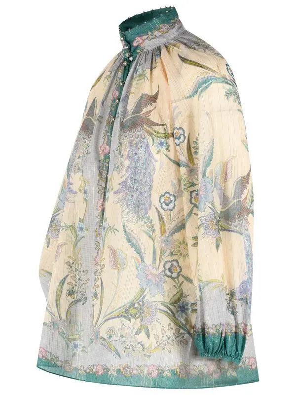 Zimmermann Indra Billow' Cotton Blend Blouse