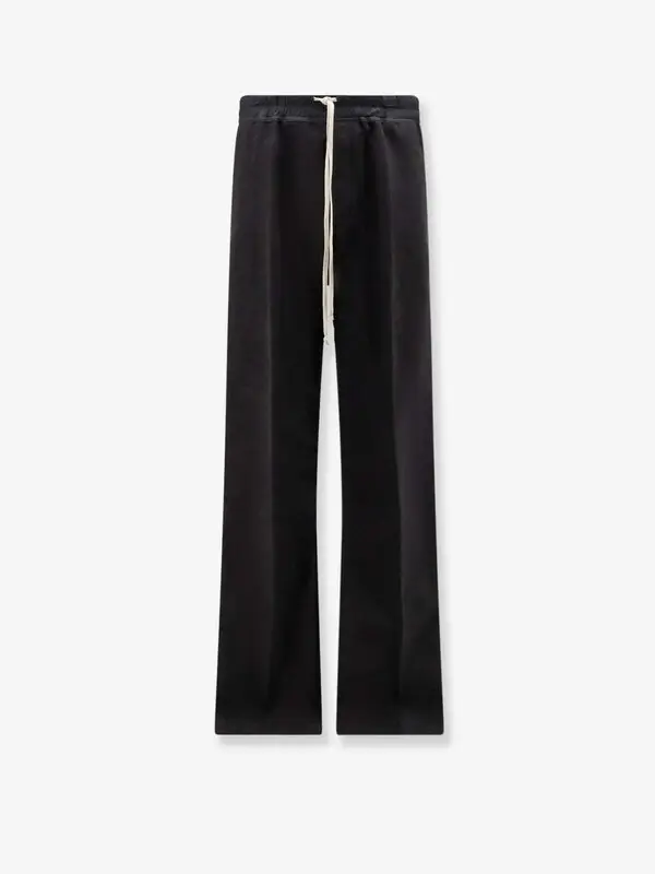 Rick Owens Dietrich Cotton Trousers - Black