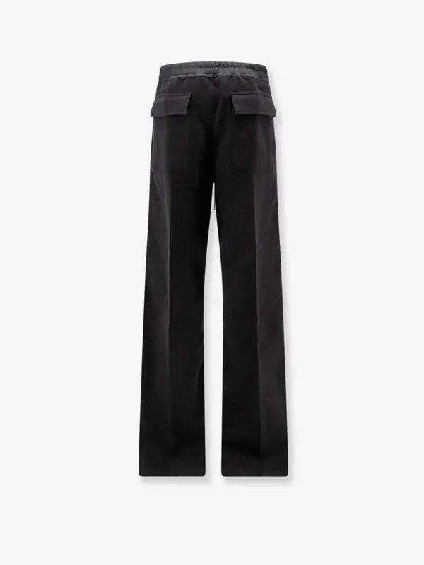 Rick Owens Dietrich Cotton Trousers - Black