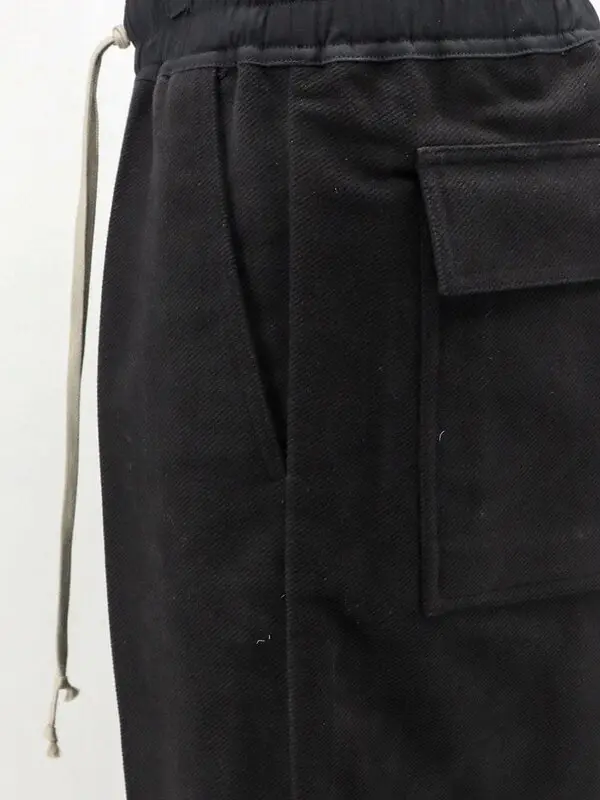 Rick Owens Dietrich Cotton Trousers - Black