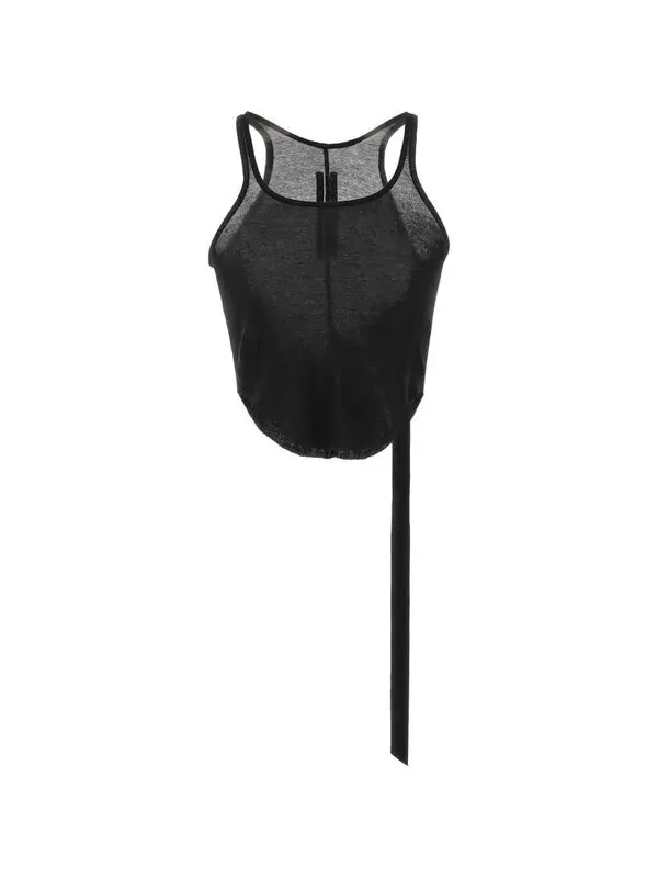 Rick Owens Sleeveless Crop Top - Black