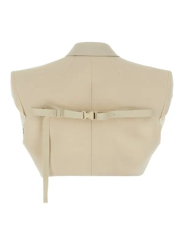 Rick Owens Micro Tatlin Vest - Cream