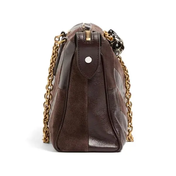 Valentino Garavani Panthea Medium Shoulder Bag - Brown