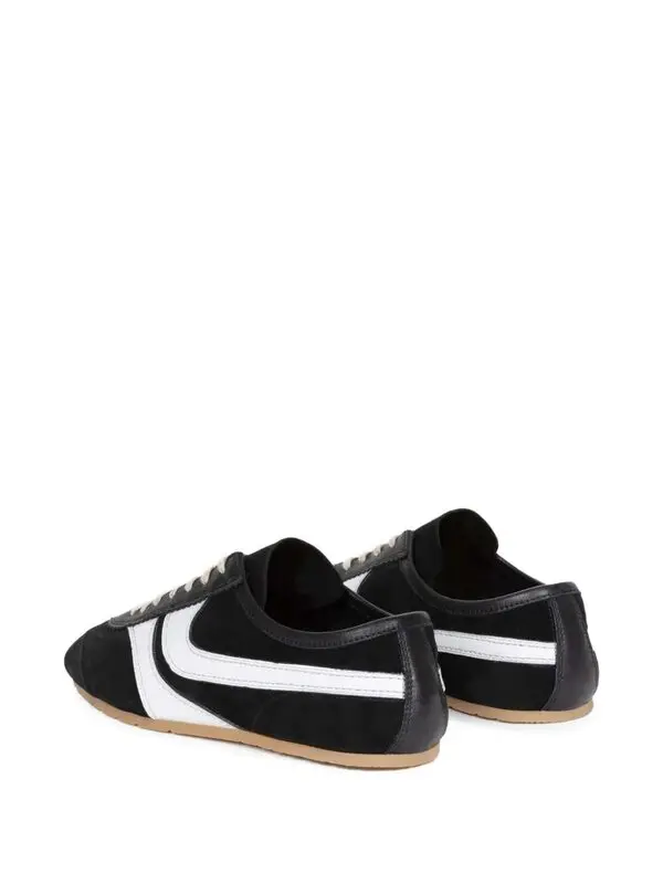 Dries Van Noten Sneakers With Suede Inserts - Black