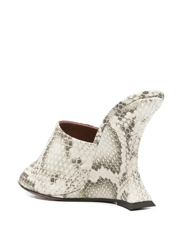 Paris Texas Nina Snakeskin Sandals