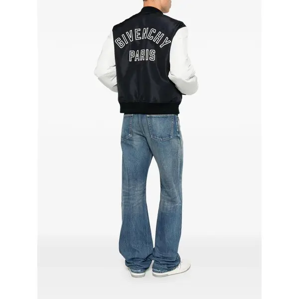 Givenchy Embroidered Bomber Jacket - Black