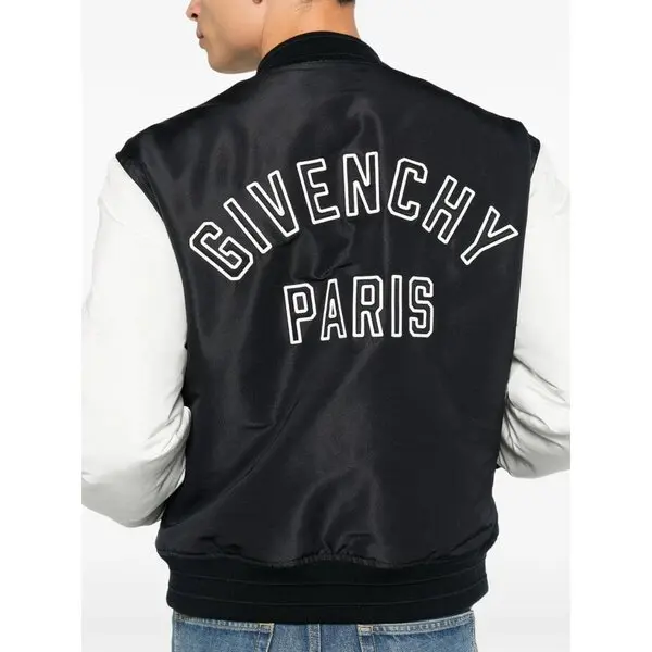 Givenchy Embroidered Bomber Jacket - Black