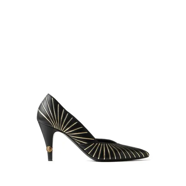 Versace Leather Pumps - Black