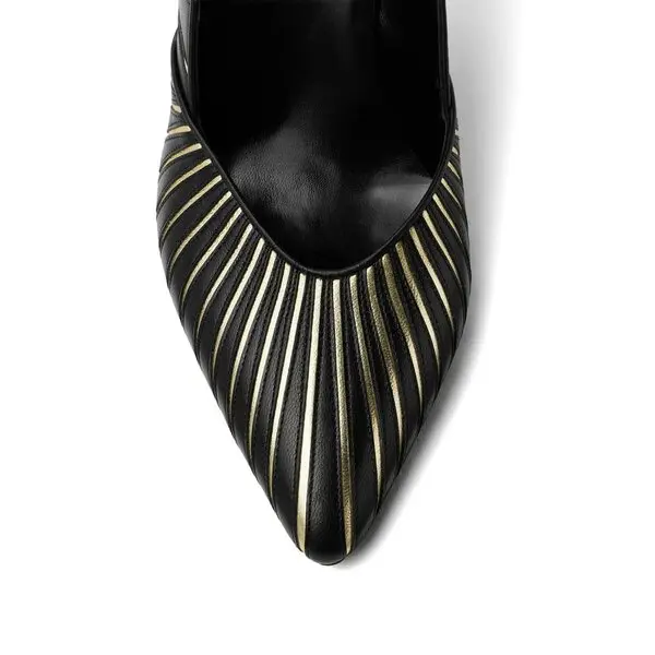 Versace Leather Pumps - Black