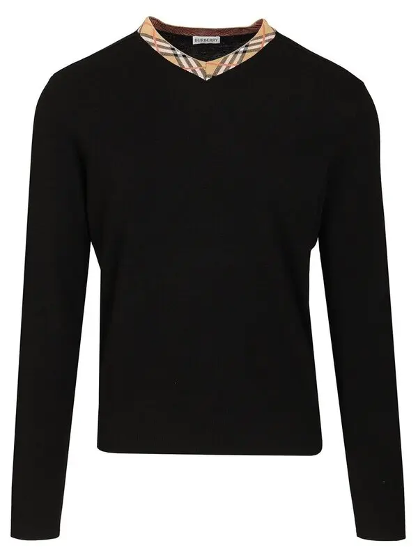 Burberry Maxim Merino Wool Knitwear - Black