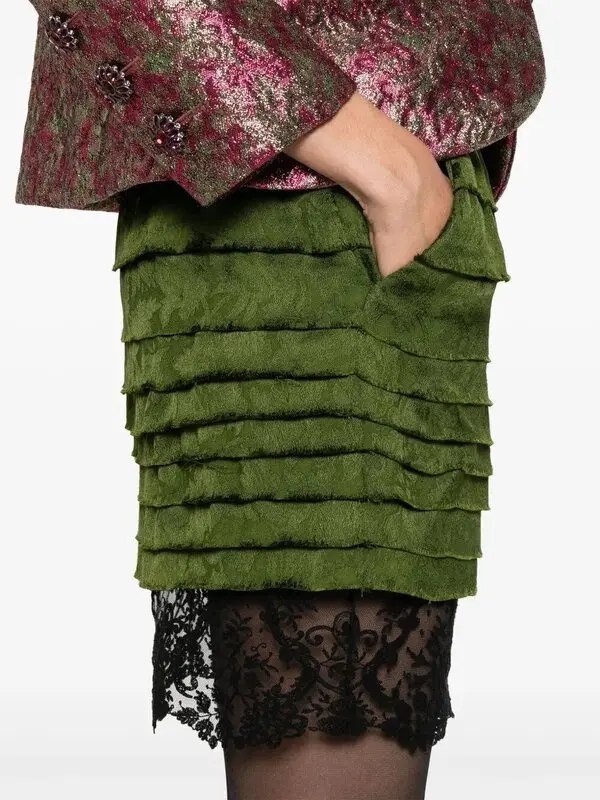 Saint Laurent Jacquard Miniskirt