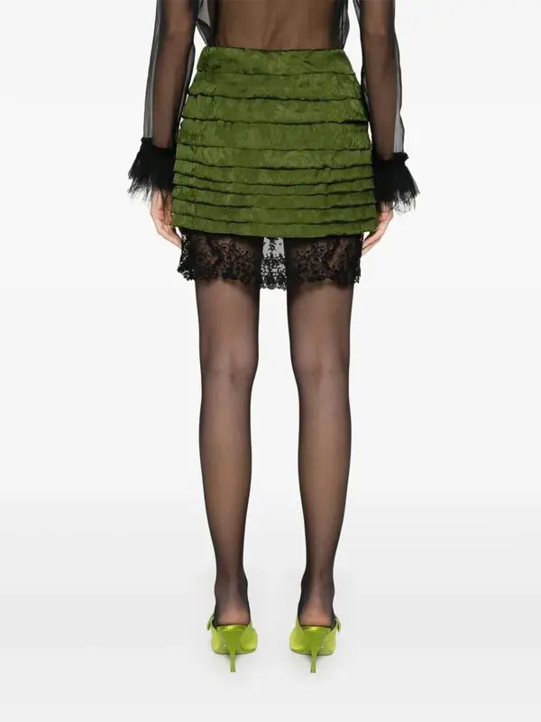 Saint Laurent Jacquard Miniskirt