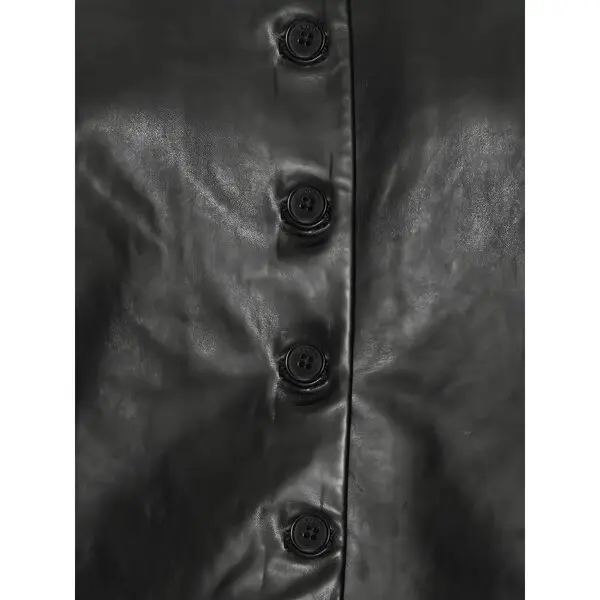 ROTATE BY BIRGER CHRISTENSEN Leather Jacket - Black