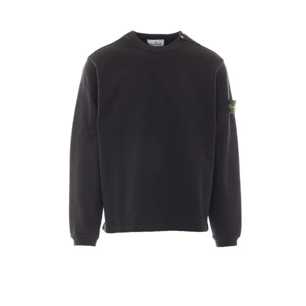 Stone Island Logo Sweater - Black