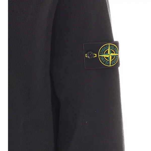 Stone Island Logo Sweater - Black