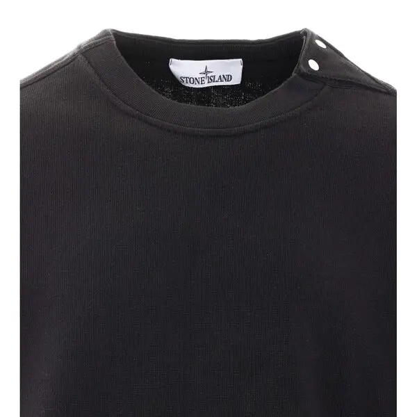 Stone Island Logo Sweater - Black