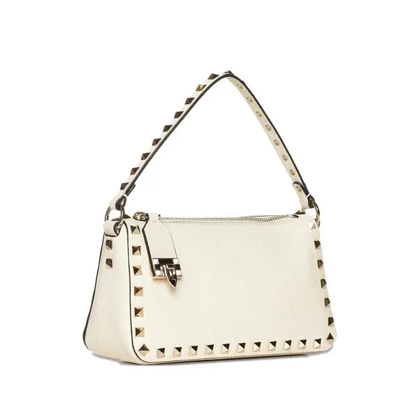 Valentino Garavani Rockstud Cross Body Bag - Cream